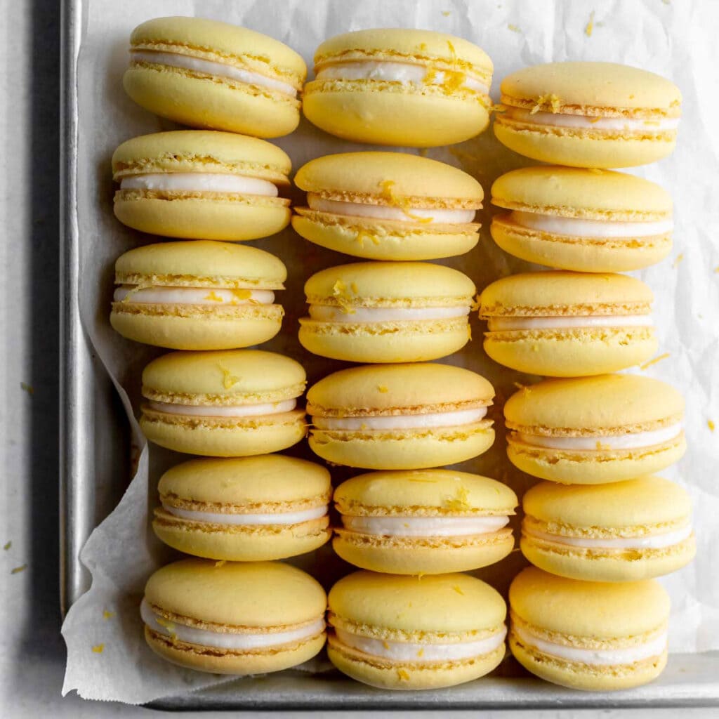 Lemon Macarons - The Baker's Almanac