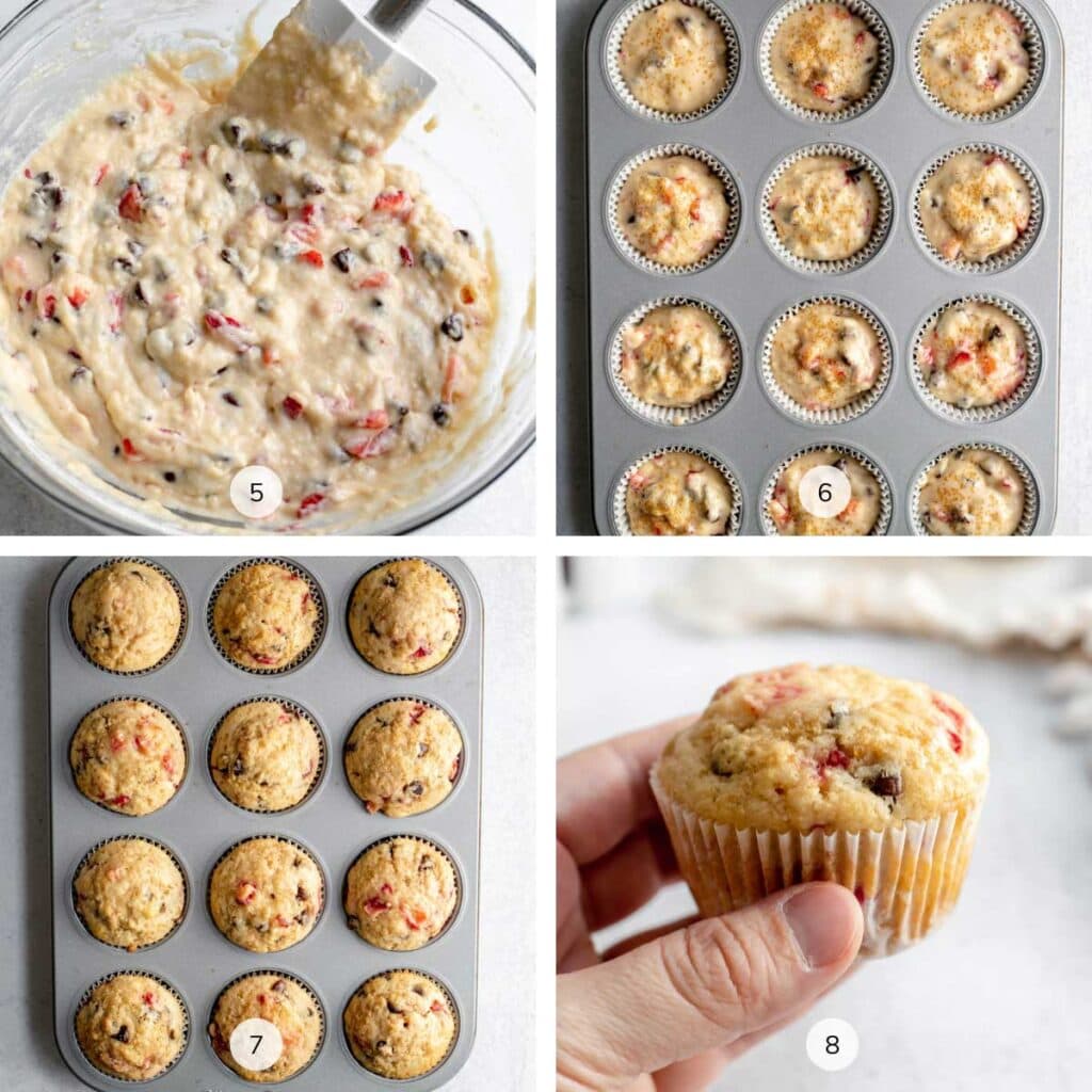 Strawberry Chocolate Chip Muffins - The Baker's Almanac